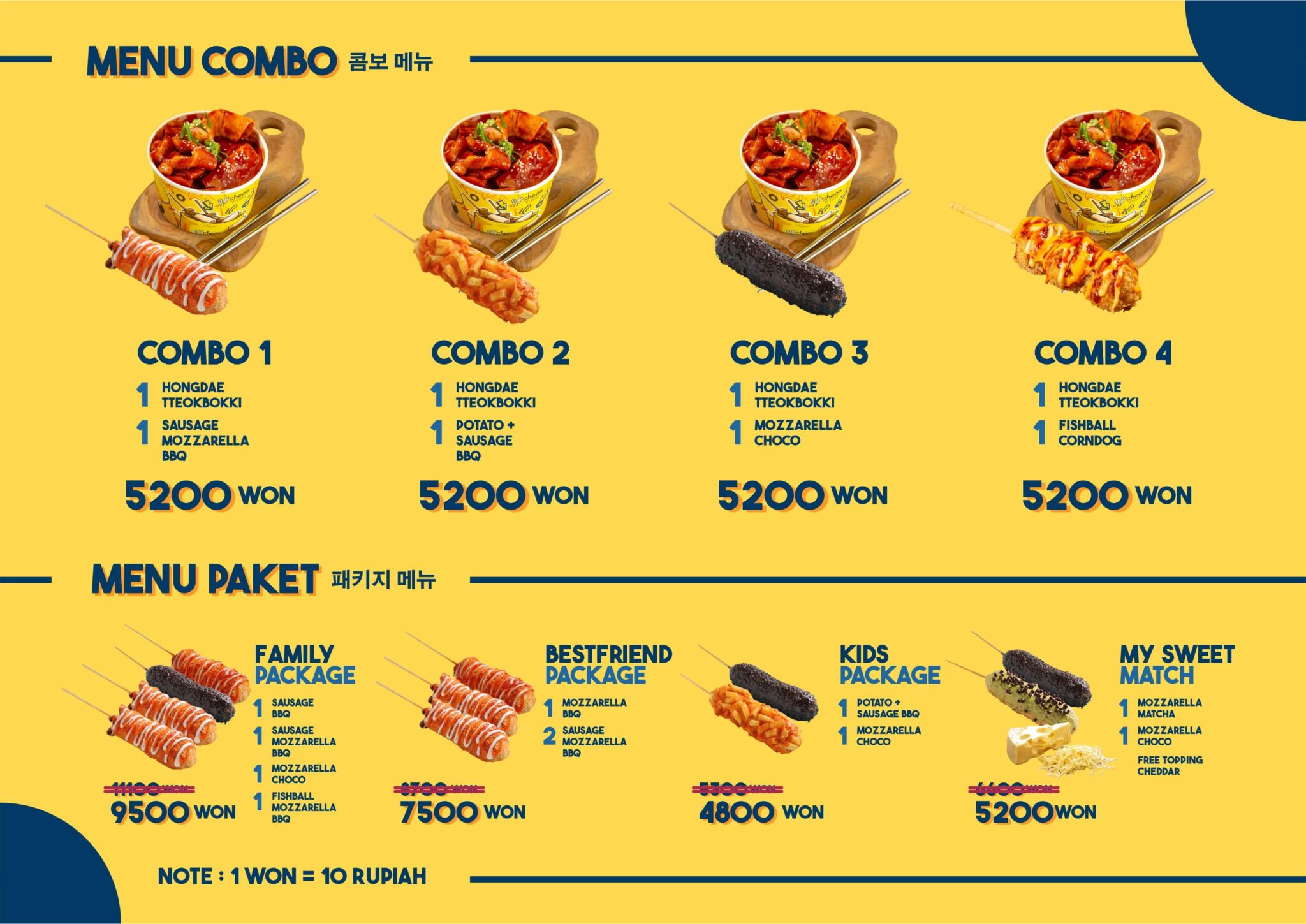 Menu - Cheon Indonesia - Corndog Terenak di Indonesia